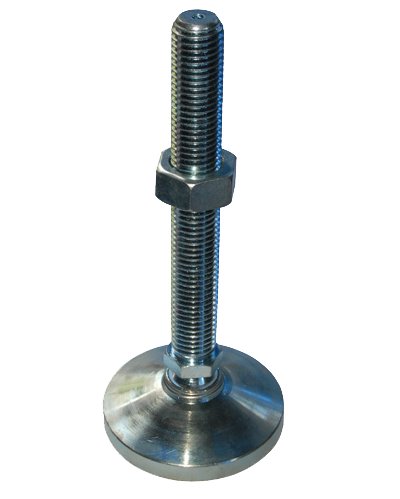 Stainless steel adjusting foot with ball head, Diameter 32mm, M8 ...